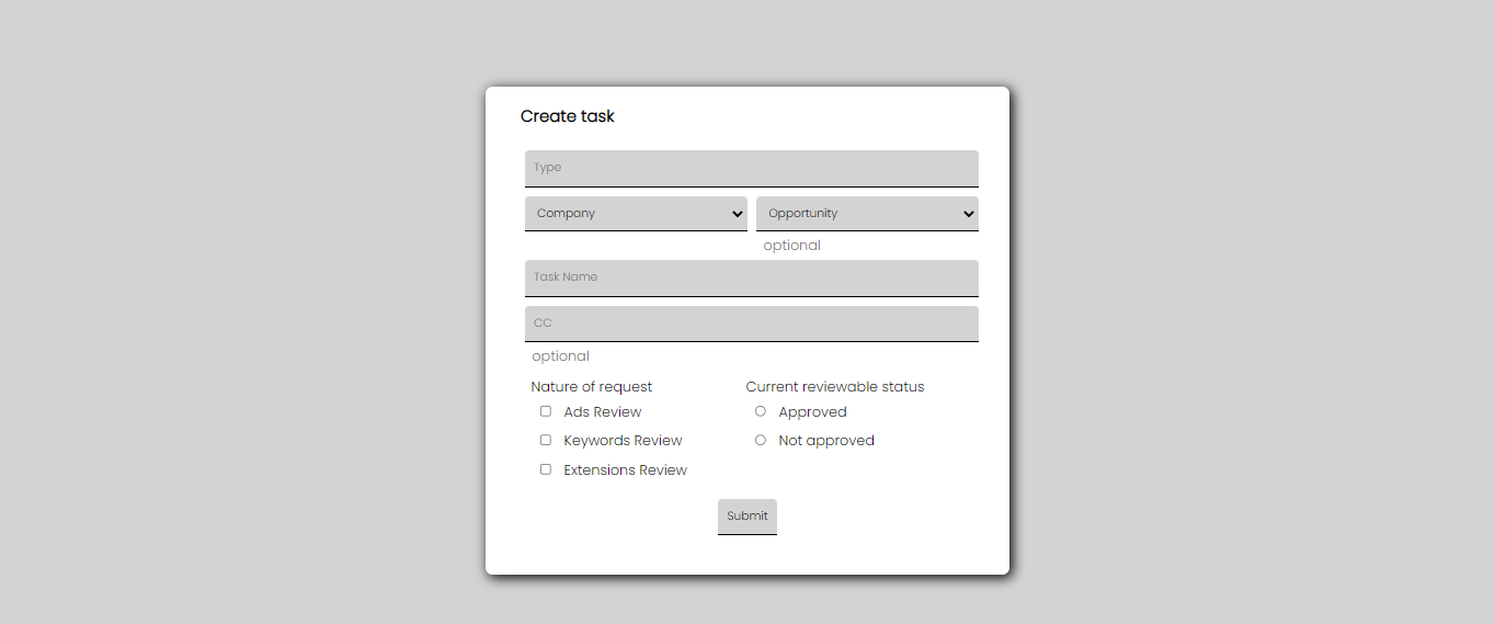 GitHub - Poojamodhiya/Create-task-Form