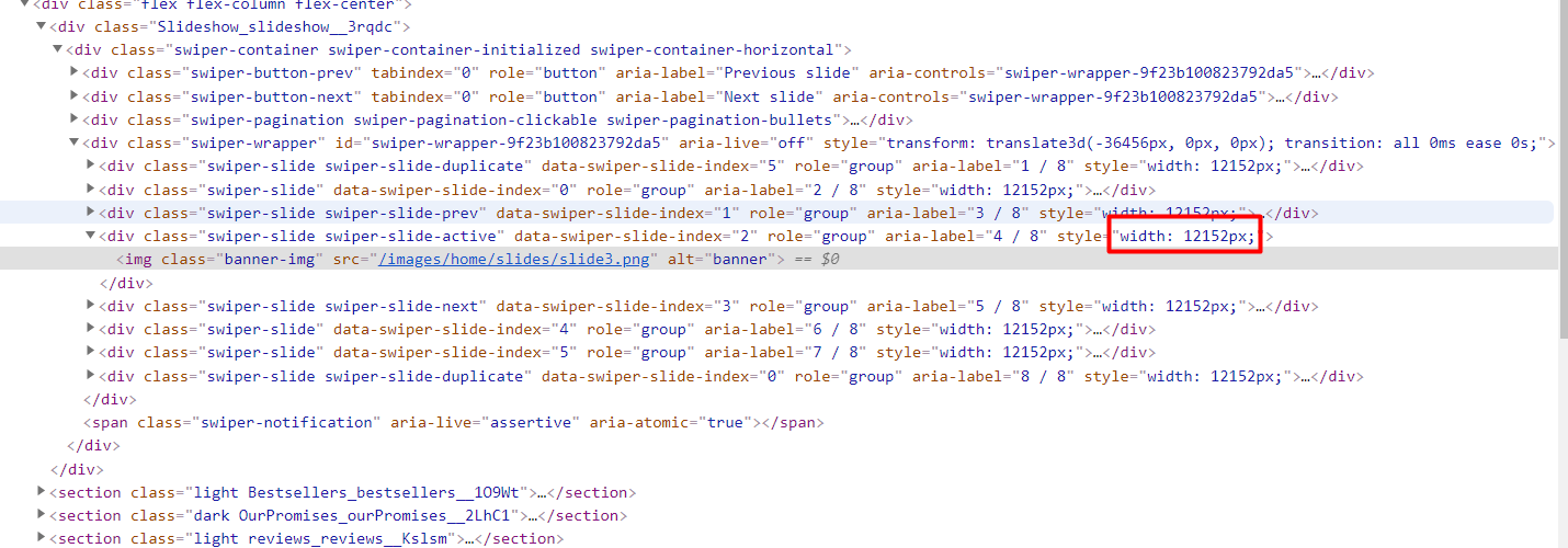 Swiper sometimes huge when used on server side rendering · Issue #3923 ...