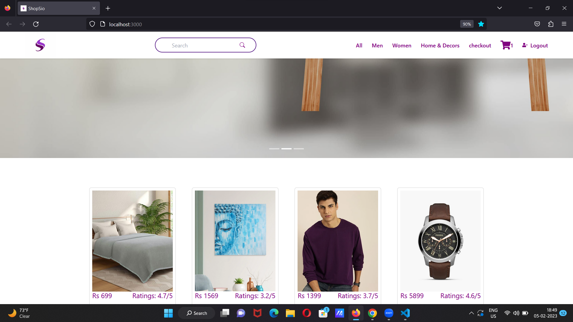 GitHub - mansijaiswal9809/shopsio: This is a RESPONSIVE E-commerce Application with Filter ...