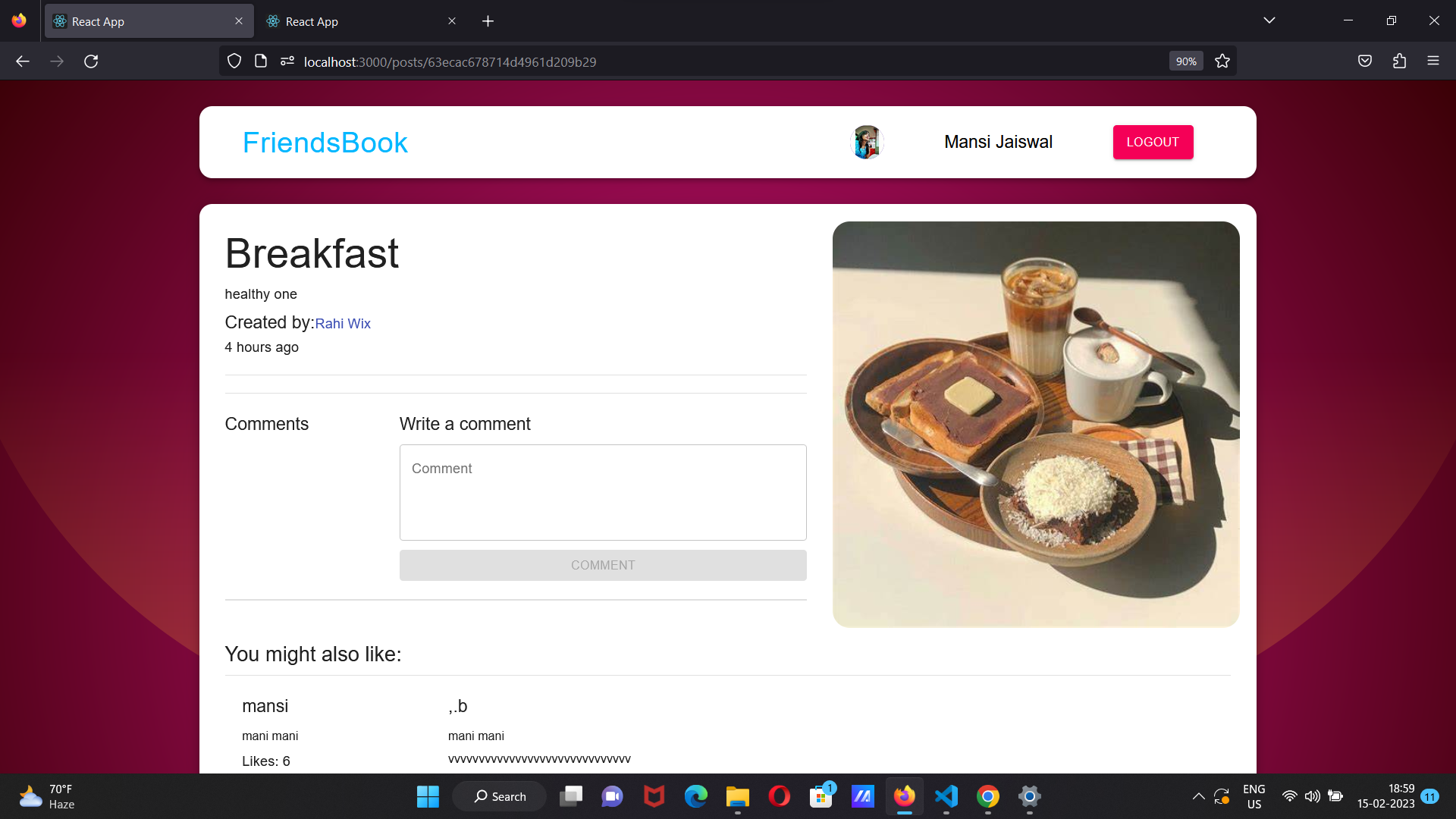 Github Mansijaiswal9809 Mern Project Full Stack Social Media App