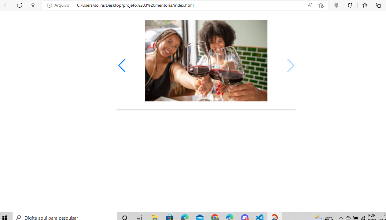 GitHub - soraia-barbosa/projeto-image-slider: Página com carrossel de imagens, acionadas por ...