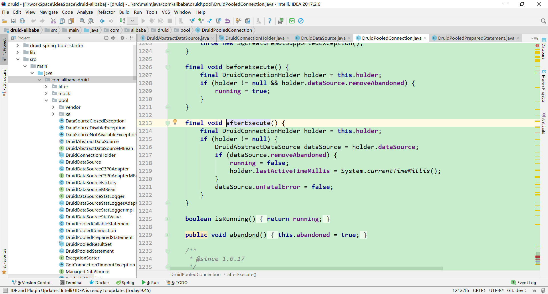 关于druid连接池中拿不到连接的问题 · Issue 2168 · Alibabadruid · Github 3447