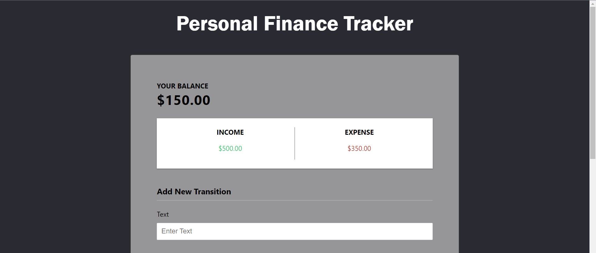 GitHub - Diksha-001/Personal_Finance_Tracker: A web-based personal ...