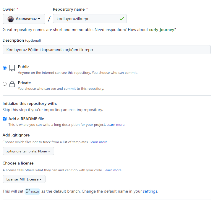 Github Acanasmaz Kodluyoruzilkrepo Kodluyoruz Eğitimi Kapsamında