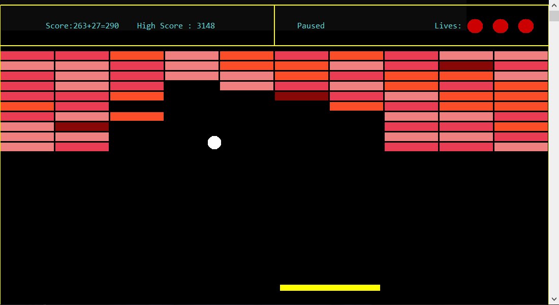 GitHub - shariqmunir99/Brick-Breaker: A visually appealing and ...