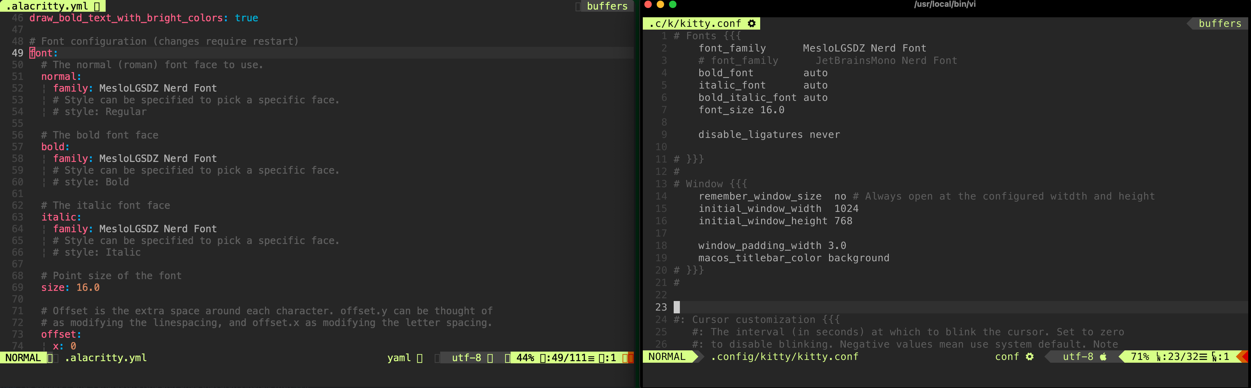 Vim Airline Dev icons are not loading. · Issue #5580 · alacritty/alacritty · GitHub