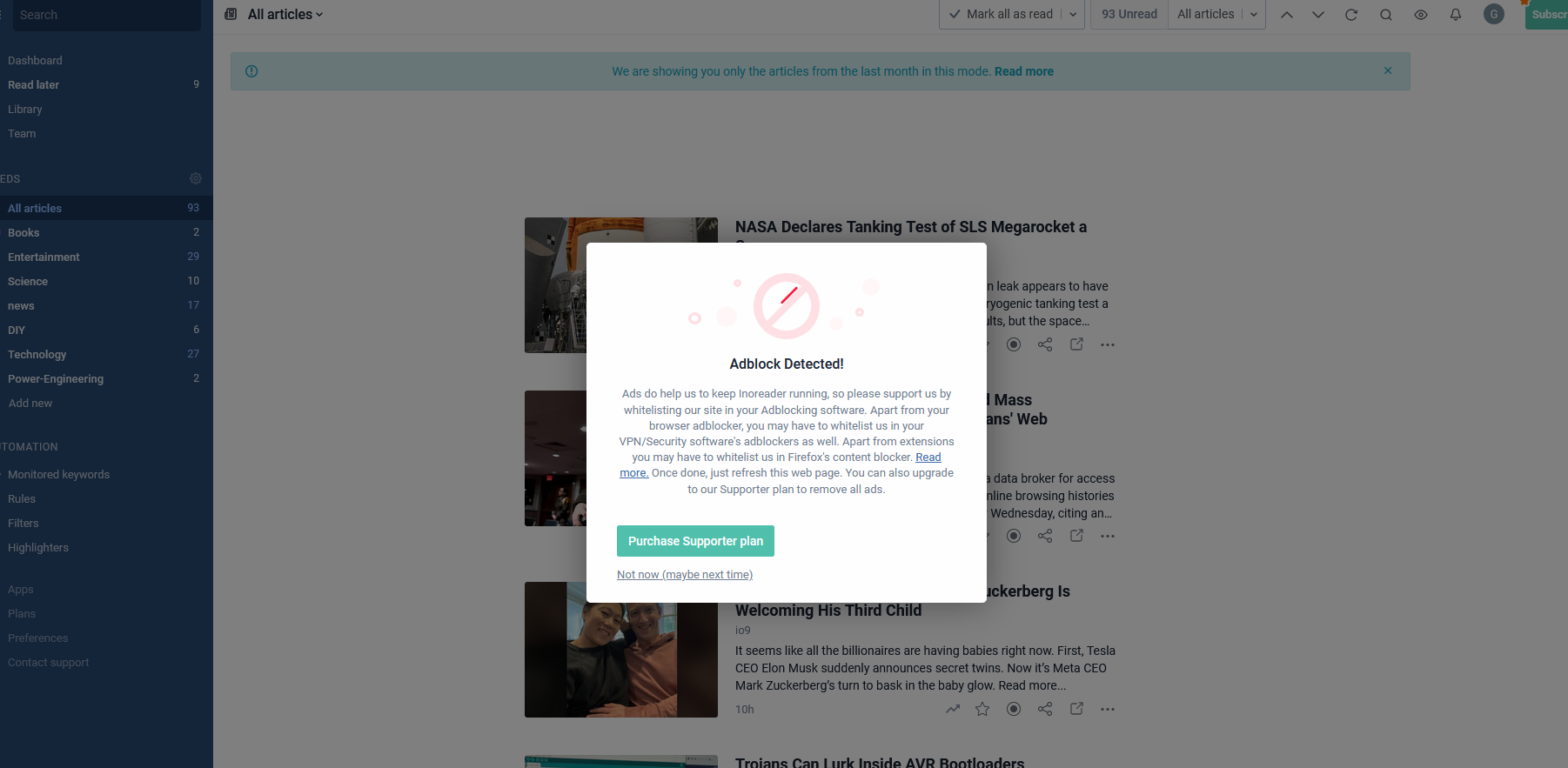 inoreader.com: detection · Issue #14995 · uBlockOrigin/uAssets · GitHub