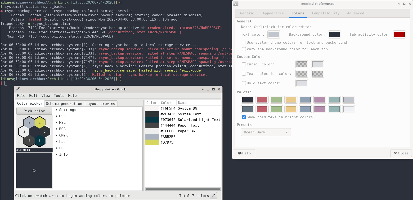 'systemctl status ' does not obey terminal color palette · Issue #15346 ...