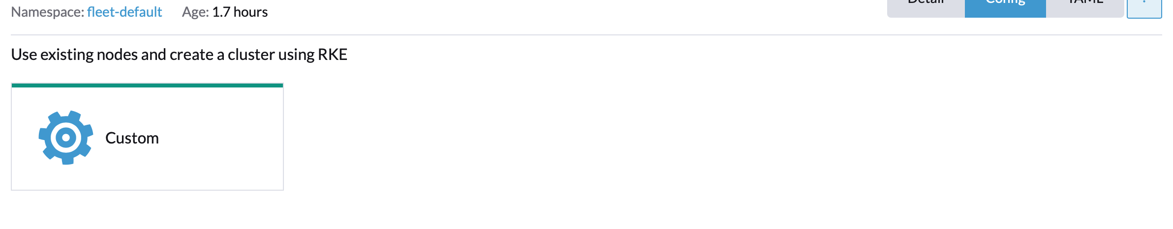 A user base user who is added to a RKE2 cluster with "Manage Nodes" sees a weird screen for view ...