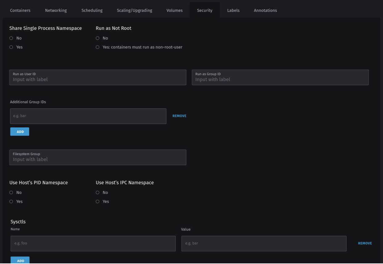 Workloads - Create · Issue #637 · rancher/dashboard · GitHub