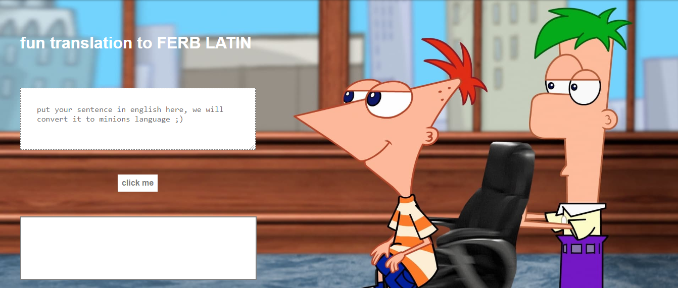 GitHub - NeeshuSharmaa/ferb-latin: The website translates English ...