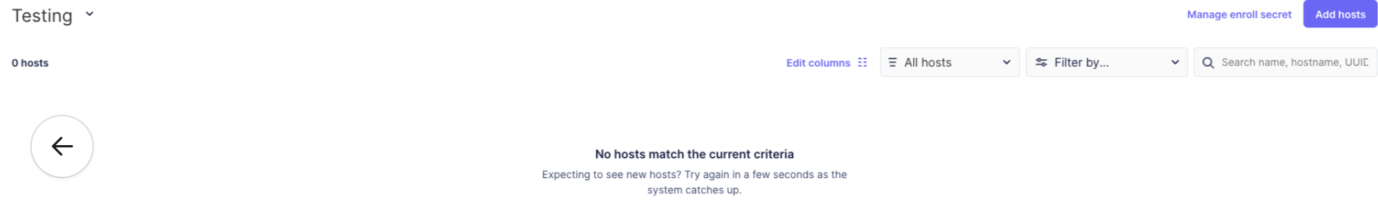 Selecting Linux hosts from the dashboard in Fleet doesn't show filtered ...