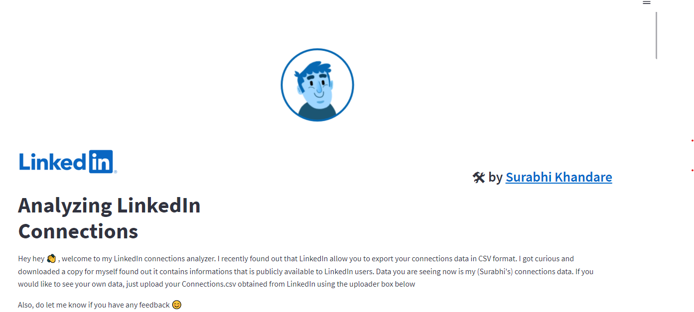 GitHub - SurabhiKM/LinkedIn-connection-analyzer-dashboard