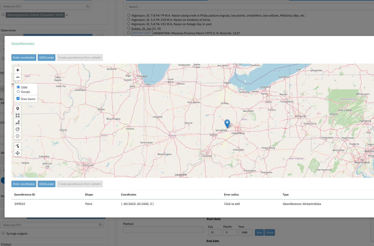 Geographic area no longer shows up in comprehensive Georeference ...