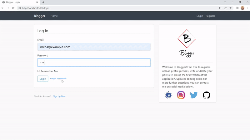 GitHub - xymilos/python-blogger: Blogger Python-Flask web application created for users who can ...
