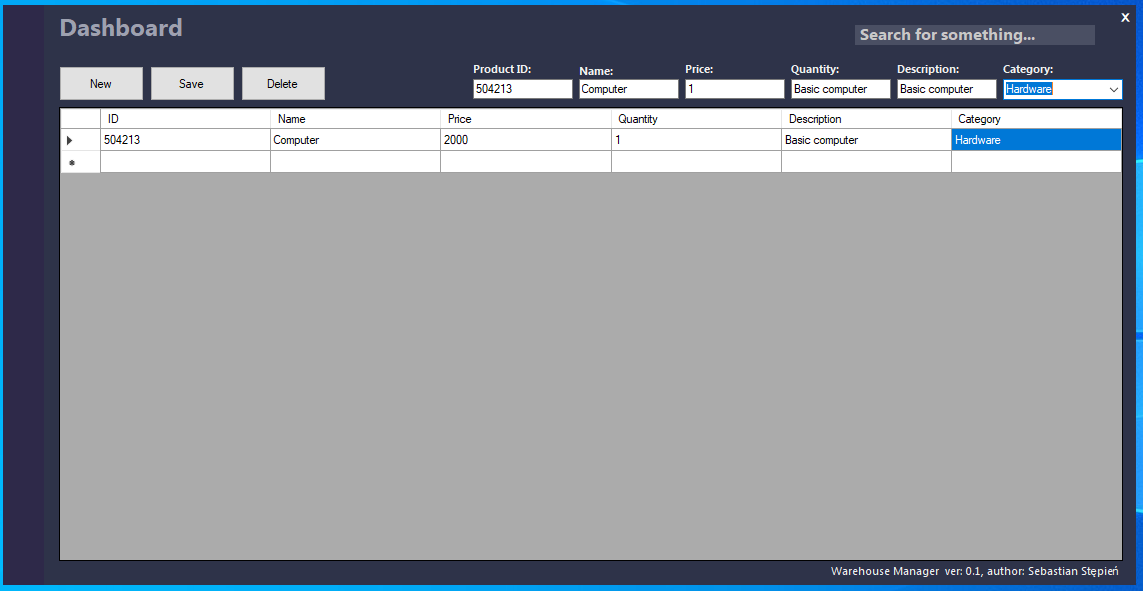 GitHub - ogdixie/WarehouseManager