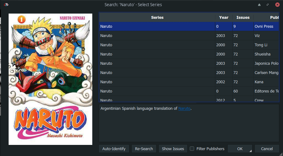 Publisher name gets cut-off when the series name is too long · Issue #402 · comictagger ...