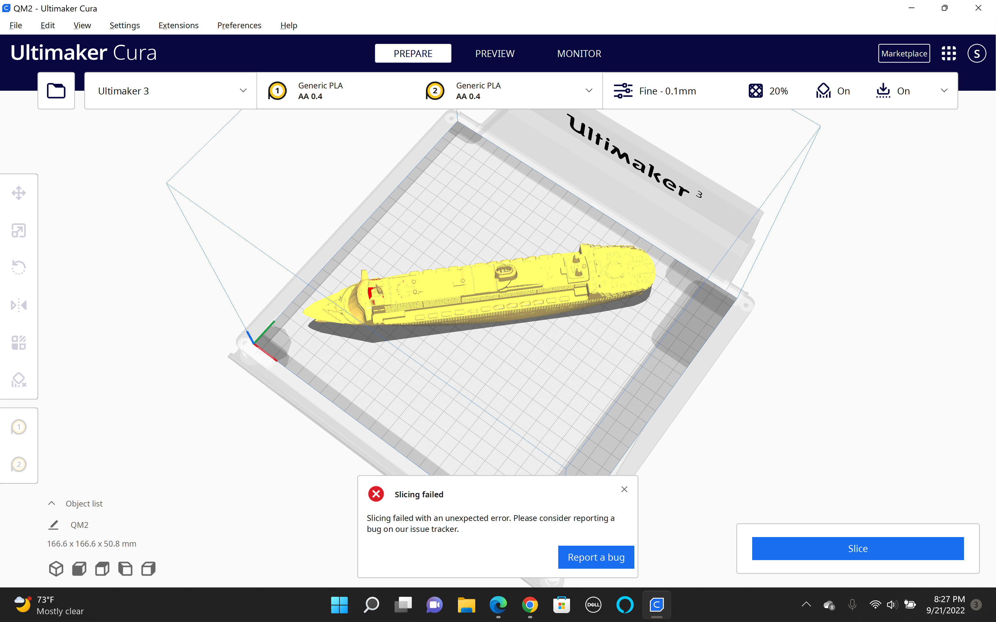 Slicing Error · Issue #13352 · Ultimaker/Cura · GitHub