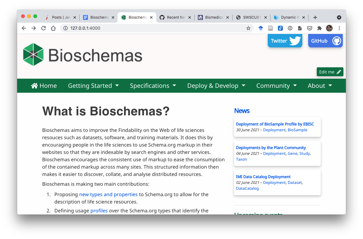Recent News Feed · Issue #513 · BioSchemas/specifications · GitHub