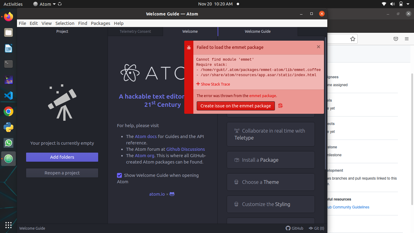 failed to load the emmet package · Issue #671 · emmetio/emmet-atom · GitHub