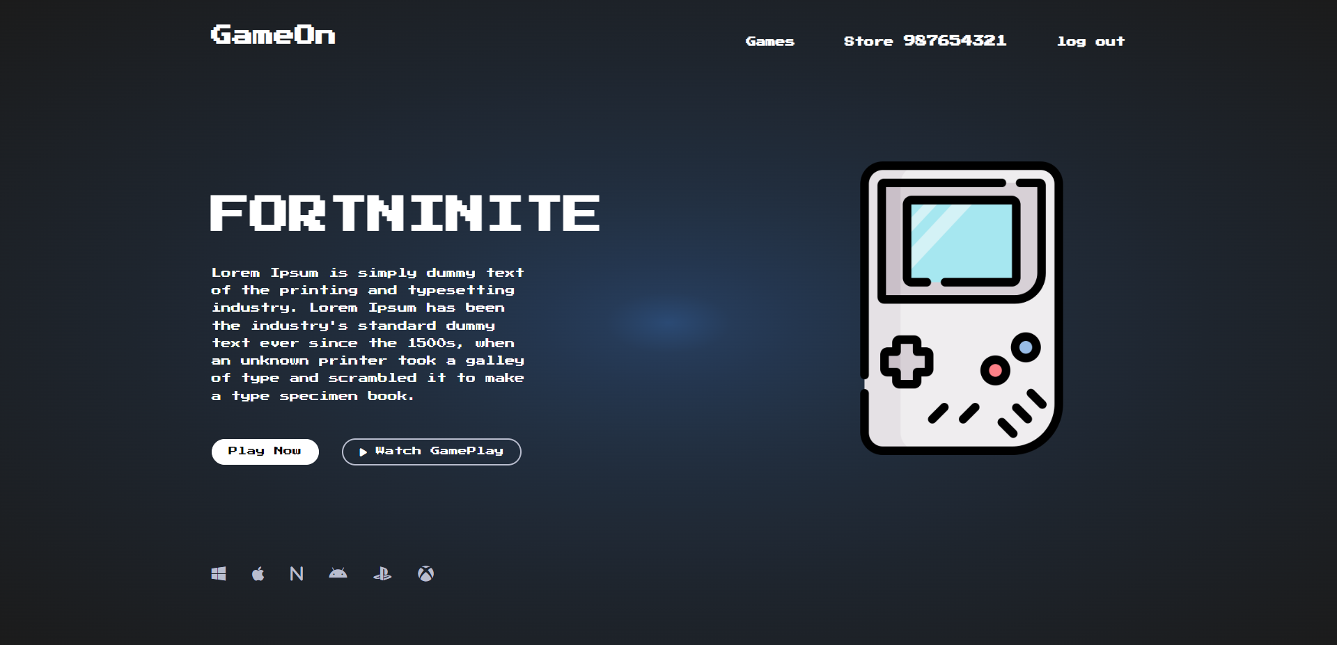 GitHub - PEIXUANLUO/GameOn