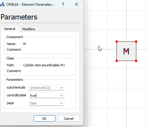 annotation (Dialog (Enable = BooleanVariable)) fails when BooleanVariable is defined in modifier ...