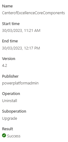 [CoE Starter Kit - BUG] Core Components Upgrade Solution - takes too long so UX times out ...