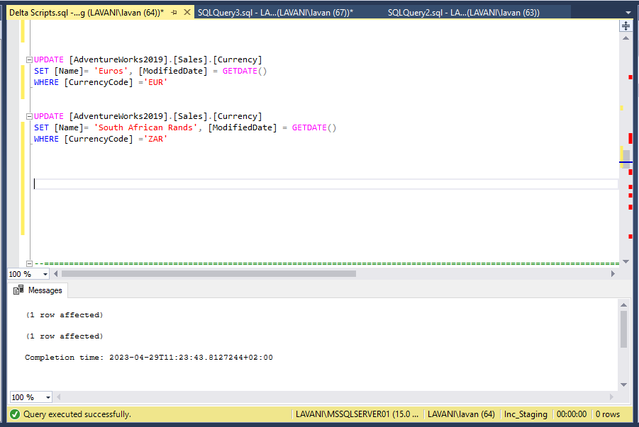 GitHub - Lavani11618439/Delta_ModifiedDate: Incremental load SSIS package using datetime column