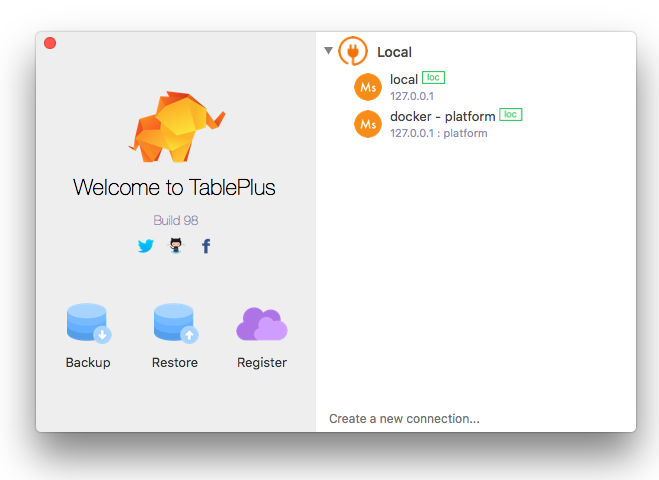 Select the database list by default? · Issue #376 · TablePlus/TablePlus · GitHub