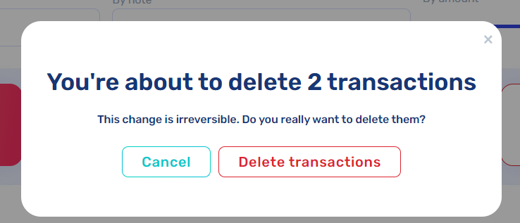 Update modal to delete several transaction · Issue #615 · BinaryStudioAcademy/bsa-winter-2022 ...