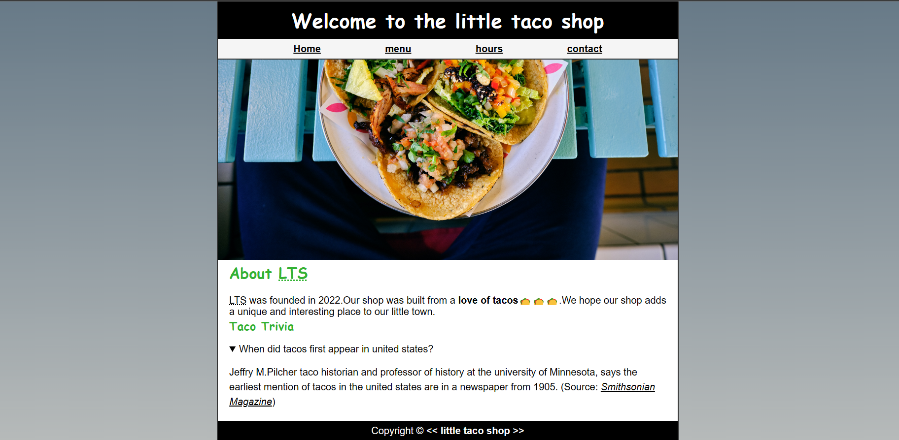 GitHub - ayushmane77/tacos_shop: 🌮🌮 A tantalizing taco-themed website featuring mouthwatering ...