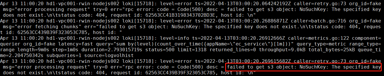 Upgrade Version2.5 + failed to get s3 object: NoSuchKey · Issue #5896 · grafana/loki · GitHub