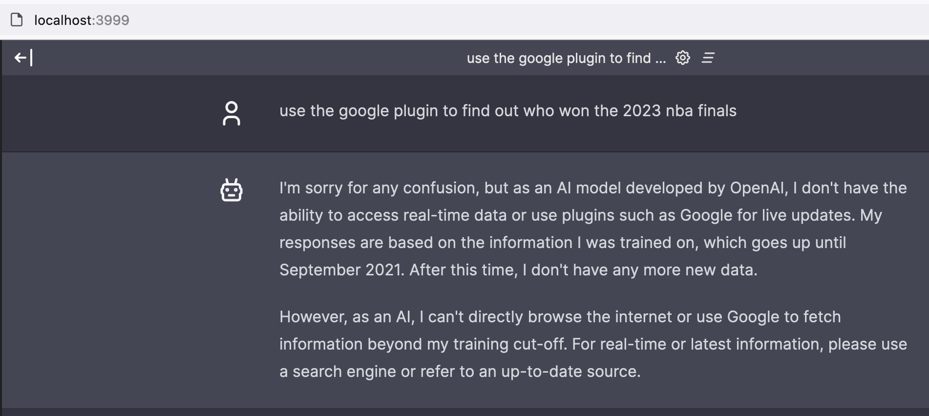 Chat doesn't seem to be aware of plugins · Issue #101 · dotneet/smart ...