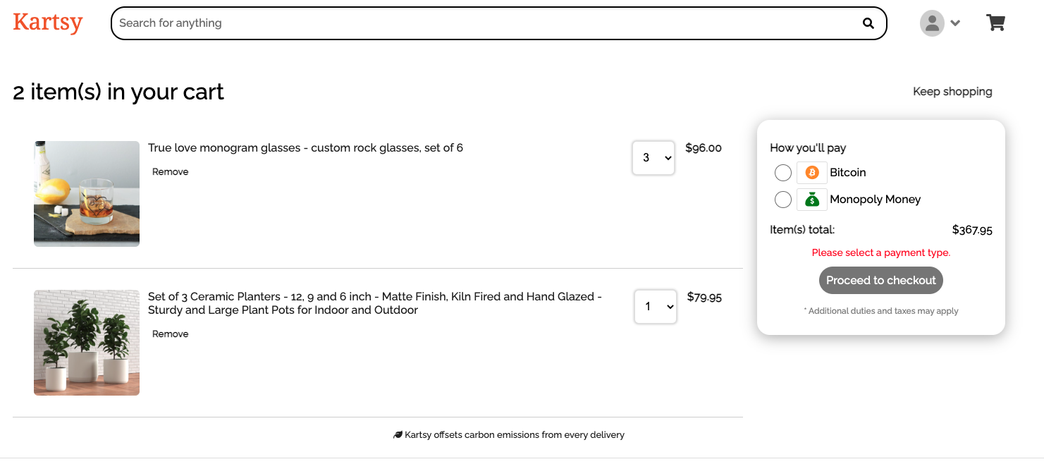 GitHub - alicas22/kartsy