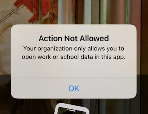Action Not Allowed · Issue 291 · Msintuneappsdkms Intune App Sdk Ios · Github 2900