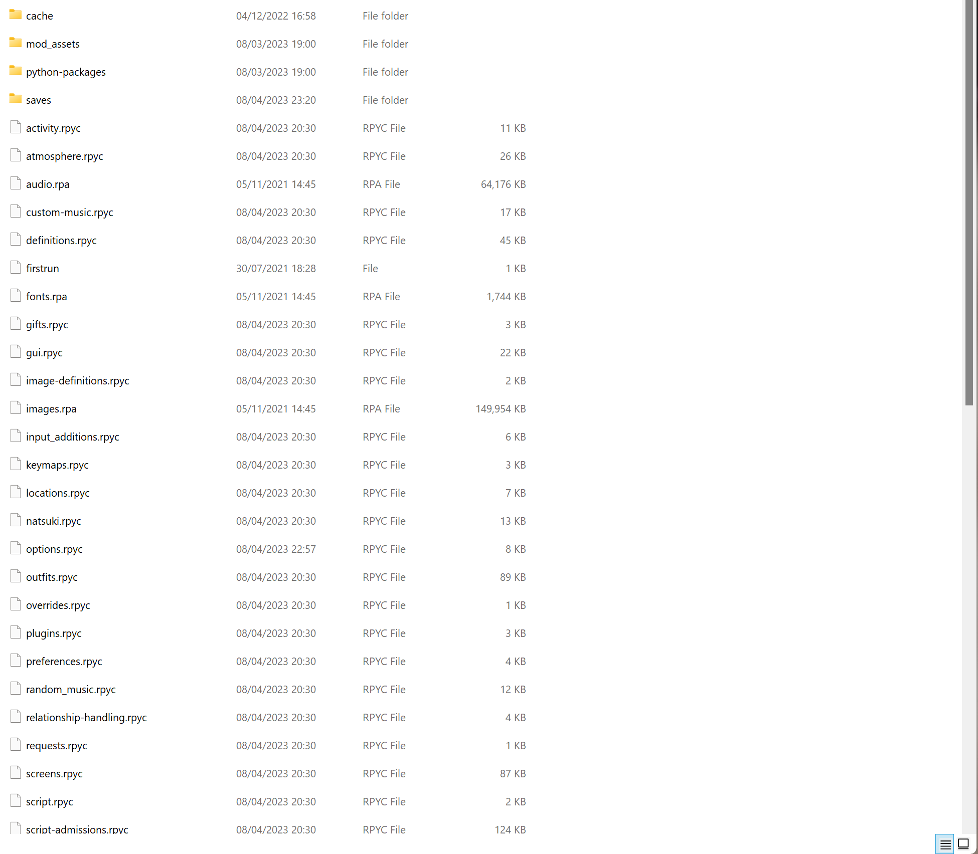 red rpy files after update. · Issue #601 · Just-Natsuki-Team/NatsukiModDev · GitHub