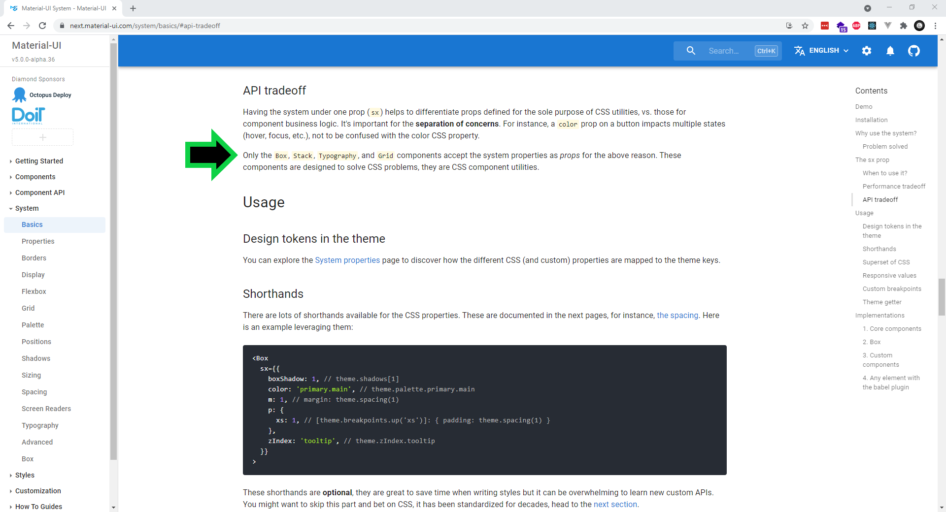 Potential Outdated `sx Prop` Documentation · Issue 26682 · Muimaterial Ui · Github
