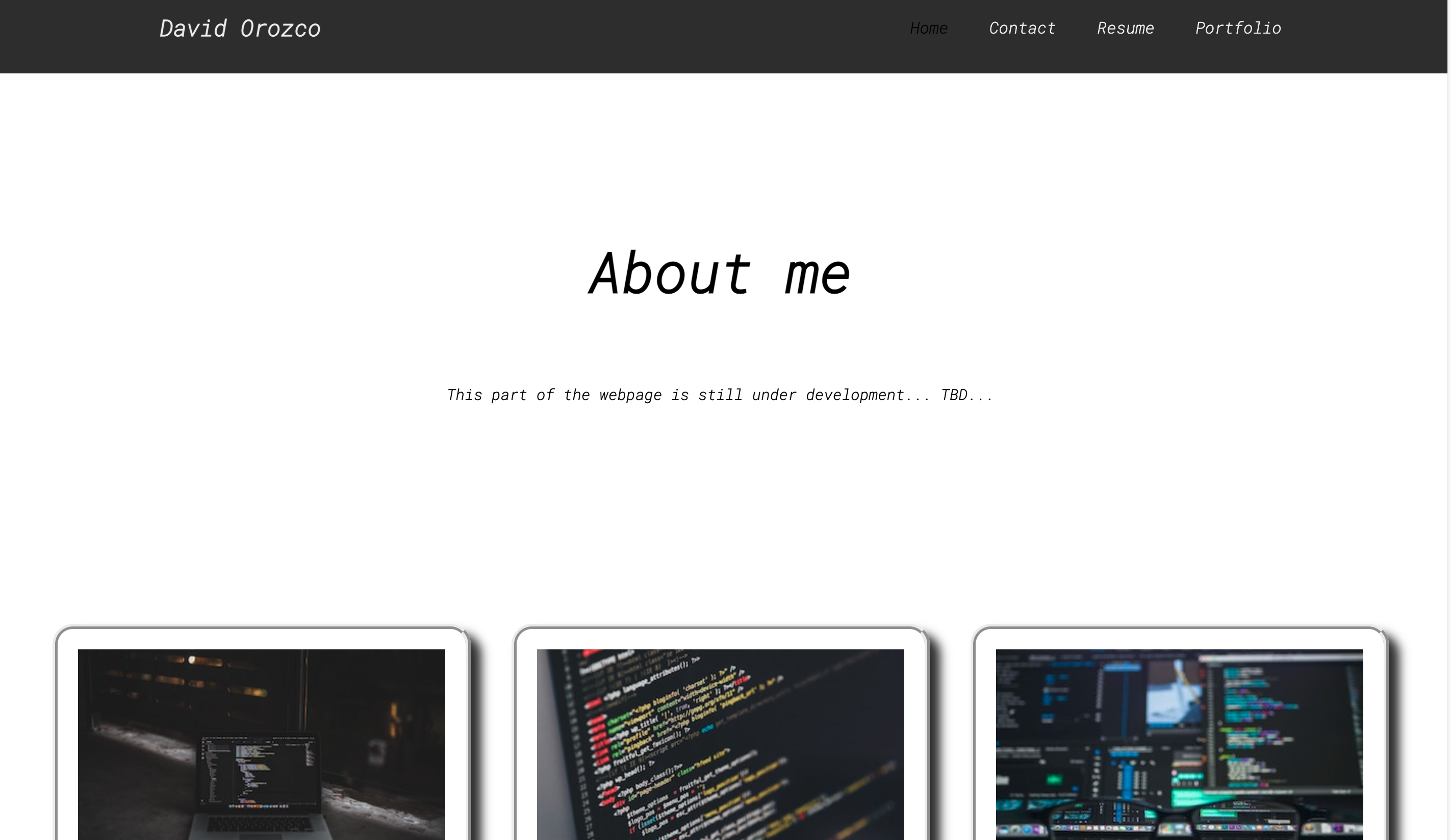 GitHub - dorozco4/David-Orozco-Webpage