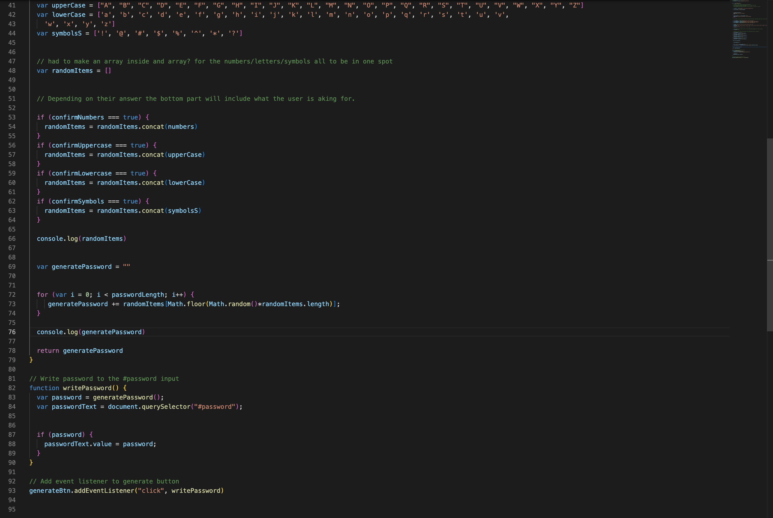 GitHub - dorozco4/Password-Generator