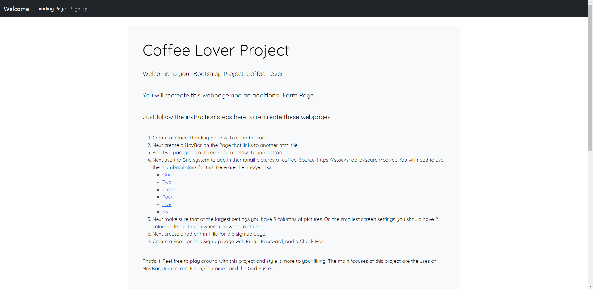 GitHub - Domzu/CoffeeProject