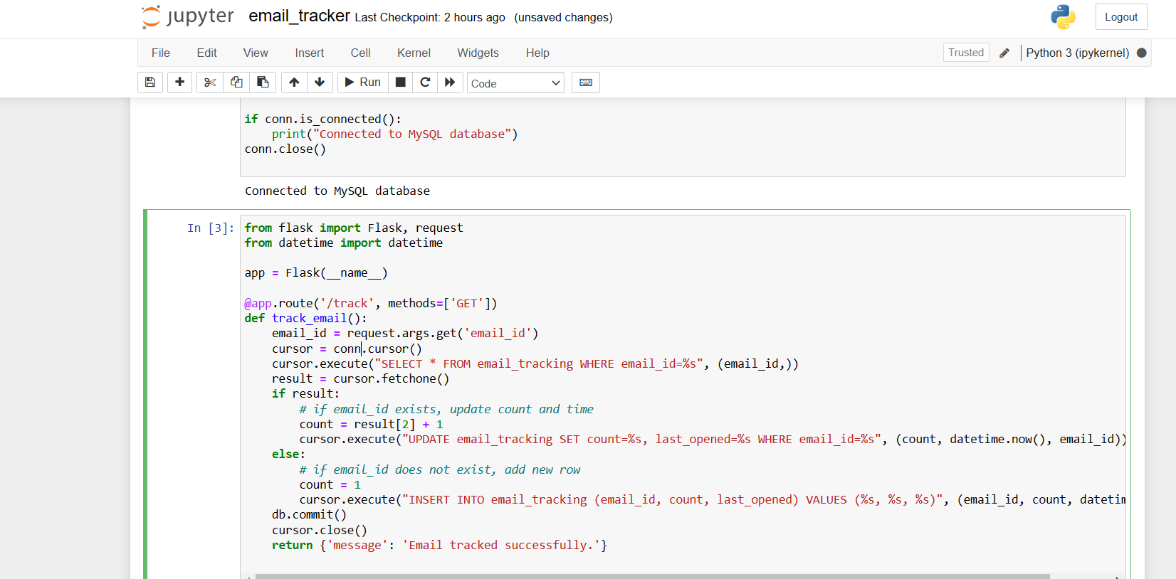 GitHub - Sunnyb636/Email_Tracker_Python: Simple project as Proof of Concept