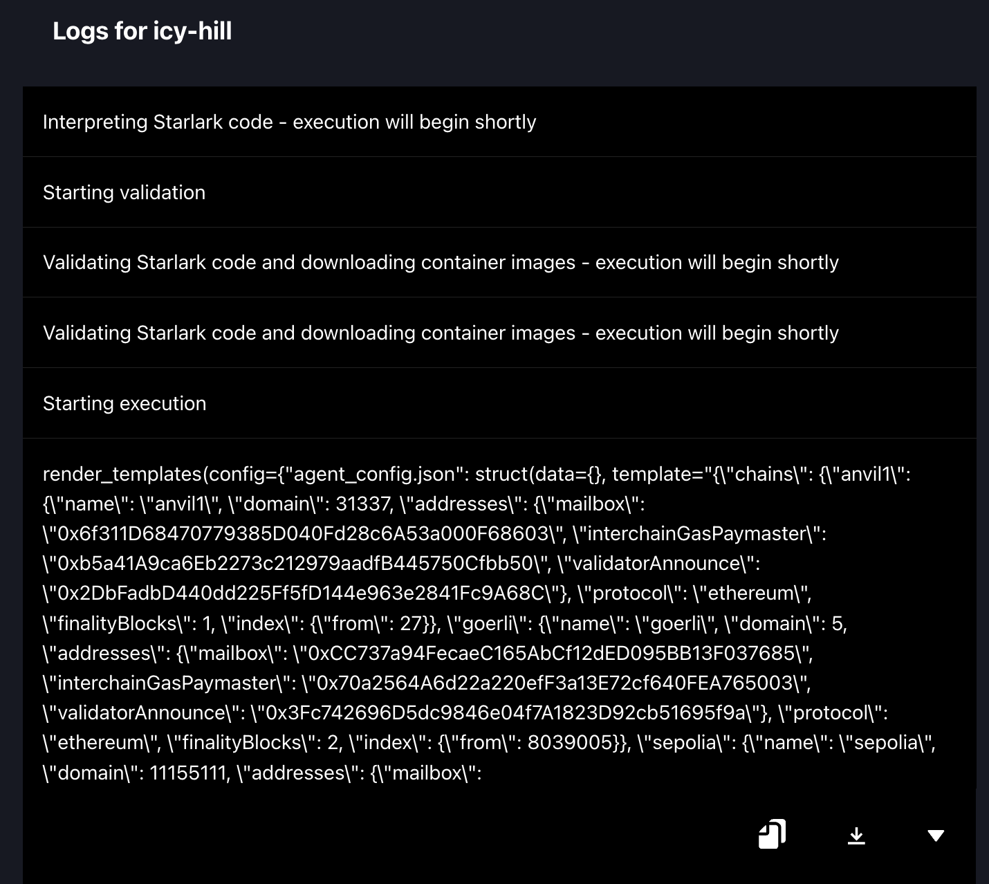 Logs Output For Running Starlark Isnt In A Codeblockmonospaced · Issue 1386 · Kurtosis Tech