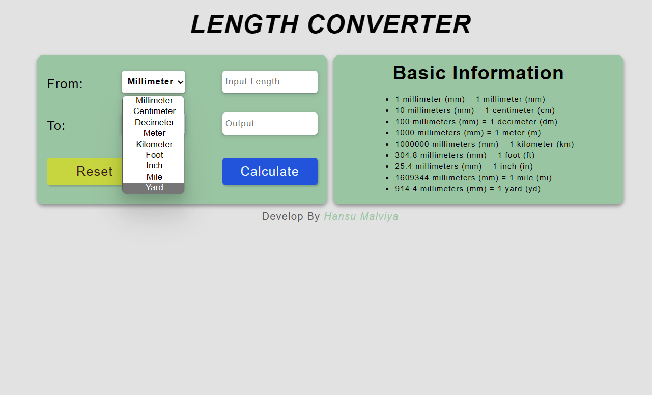 GitHub - hansu03/Length-Converter: Length Converter Using HTML, CSS, JAVASCRIPT