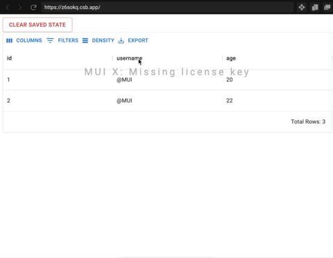 [data grid] Saving and retrieving state does not work with fluid resizable columns · Issue #4310 ...