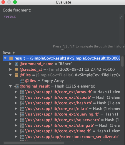 0.19.0 change of `Result.from_hash` broke our coverage merging · Issue #920 · simplecov-ruby ...