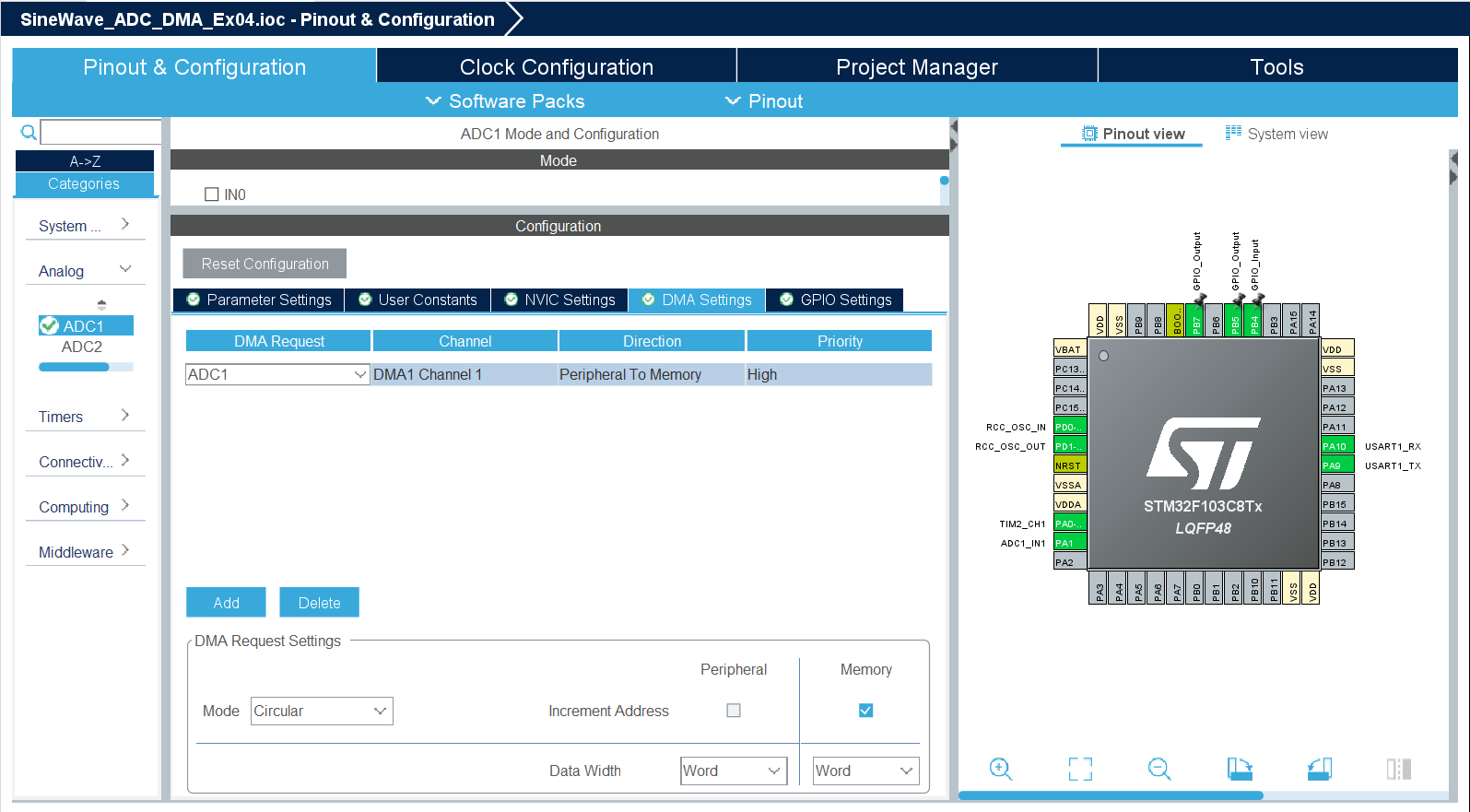 GitHub - BernardoLima92/STM32F103_SineWave_ADC_DMA_Ex03: Generating of a sinusoidal signal using ...