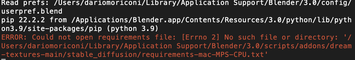 Trouble installing Dependencies · Issue #86 · carson-katri/dream-textures · GitHub