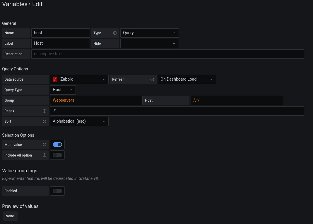 Grafana (variable) does not get hosts from Zabbix · Issue #1209 · grafana/grafana-zabbix · GitHub