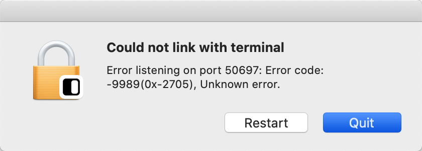 "Could not link with terminal. Error listening on port ..." · Issue #619 · withfig/fig · GitHub