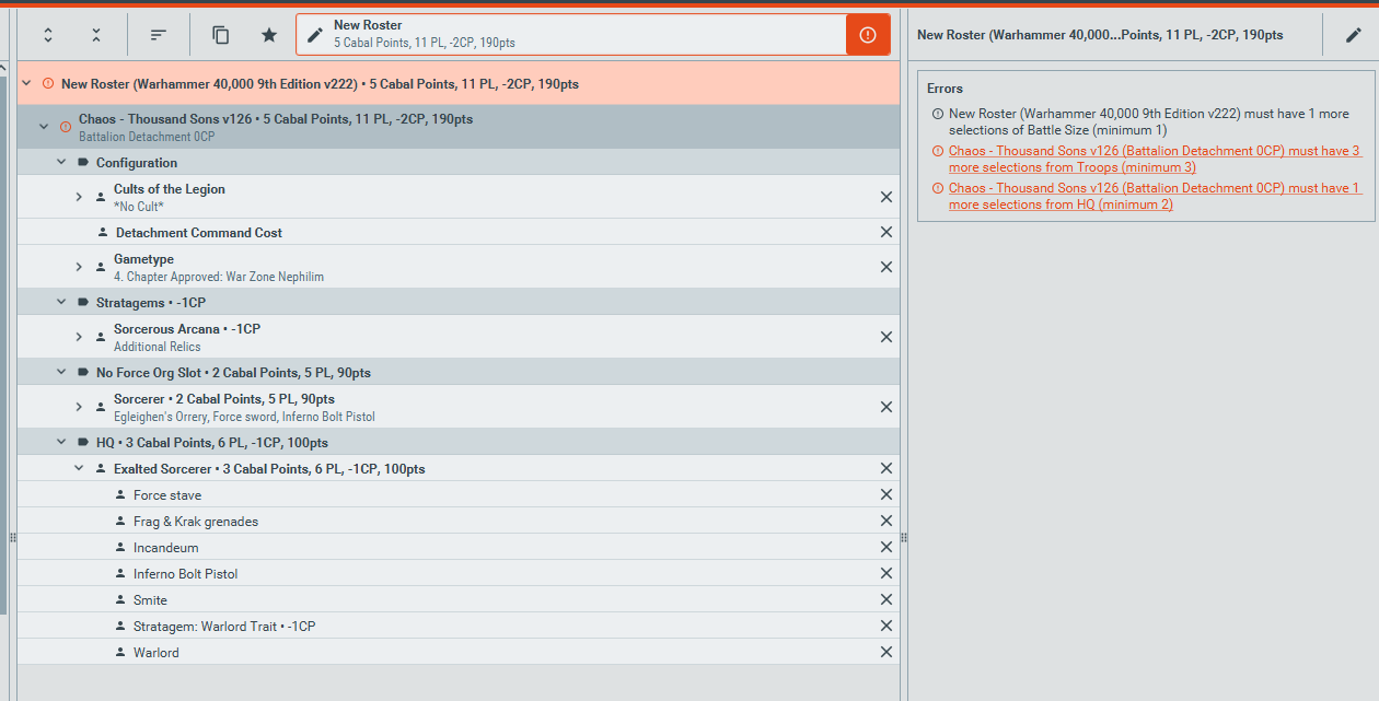 Relic free on Thousand Sons Nephilim · Issue #11880 · BSData/wh40k-9e ...